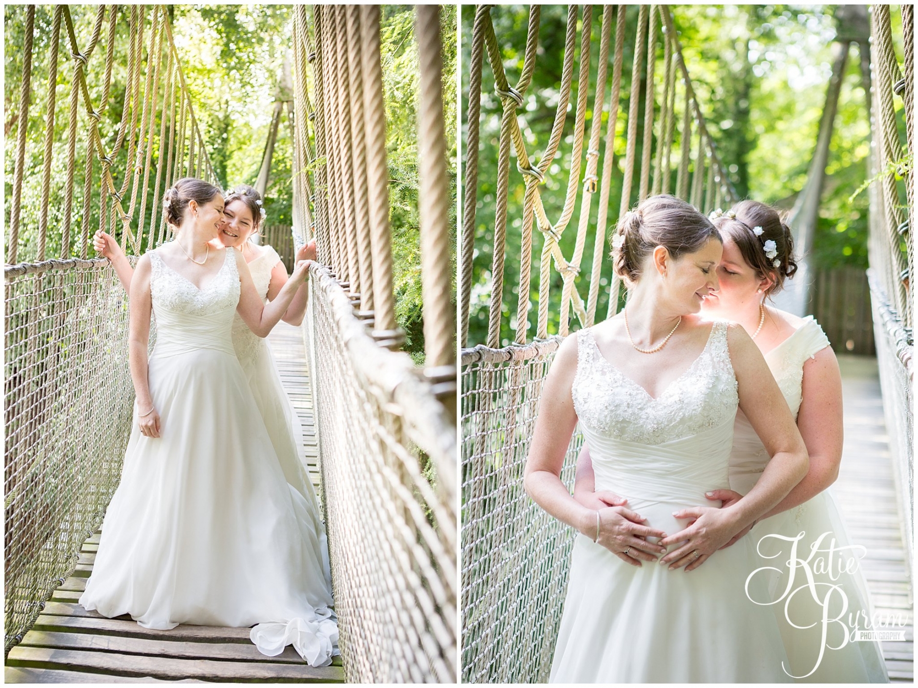 Two brides in a treehouse: Jodie & Kate’s Alnwick wedding » Katie Byram ...