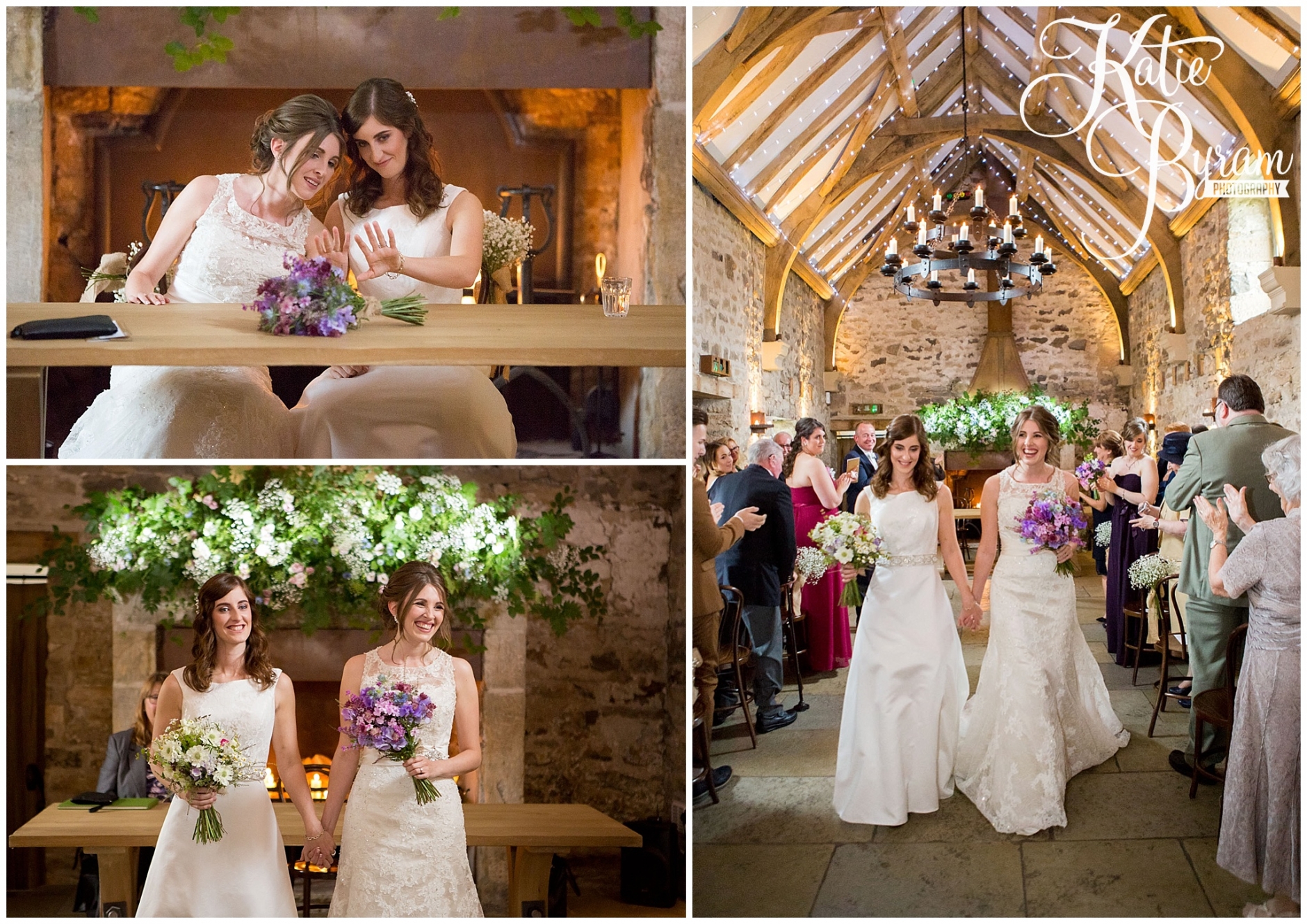 Travel Themed Healey Barn Wedding For Emma & Emily » Katie Byram ...